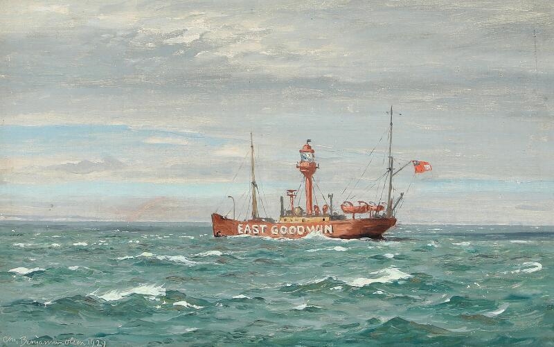 Christian Benjamin Olsen | The English lightship 'East Goodwin' (1929 ...