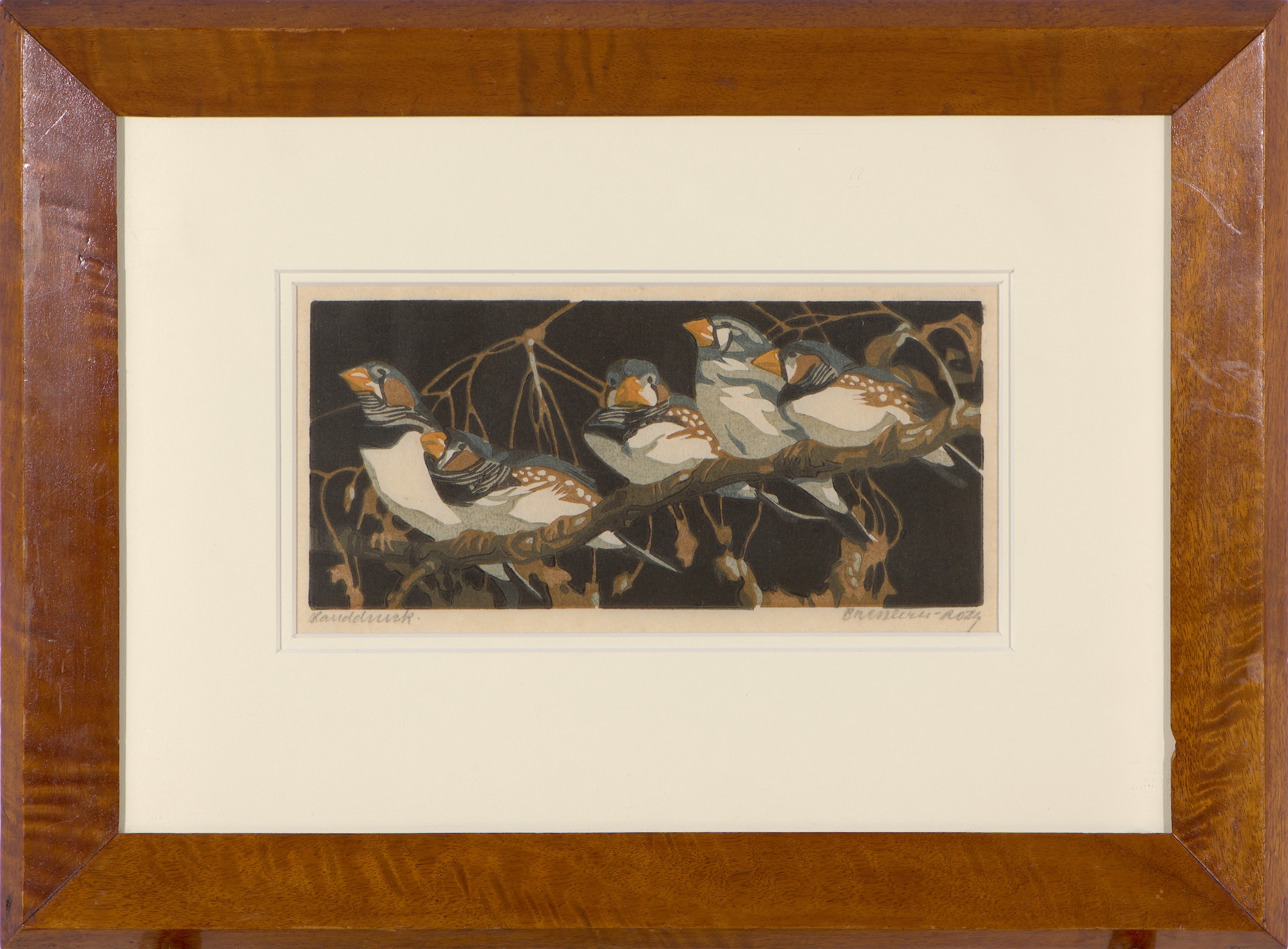 Norbertine von Bresslern-Roth | Zebera Finches (1922) | MutualArt