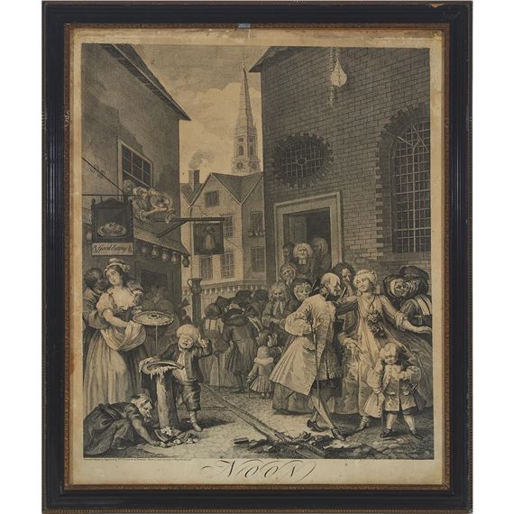 William Hogarth | NOON; NIGHT, (FROM THE FOUR TIMES OF THE DAY), 1738 ...
