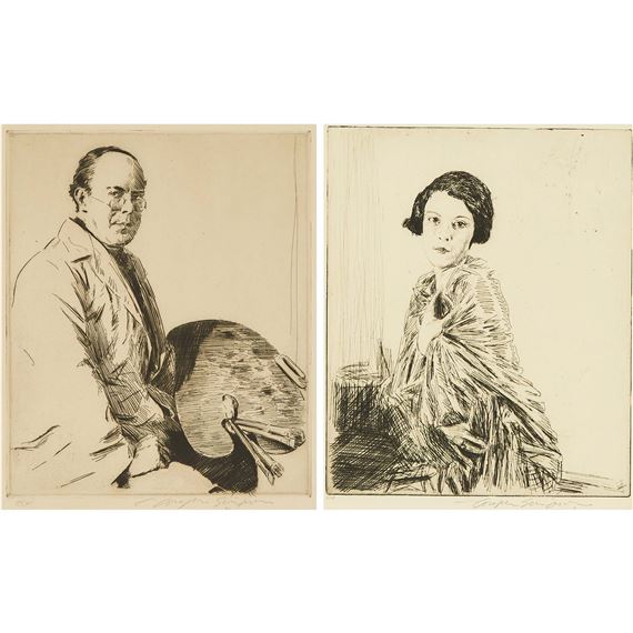 Joseph Simpson | ARTIST SEATED (SELF-PORTRAIT, SEATED HALF-LENGTH TO ...