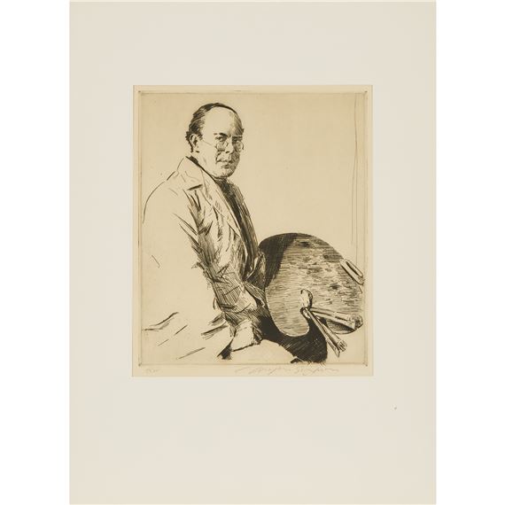 Joseph Simpson | ARTIST SEATED (SELF-PORTRAIT, SEATED HALF-LENGTH TO ...