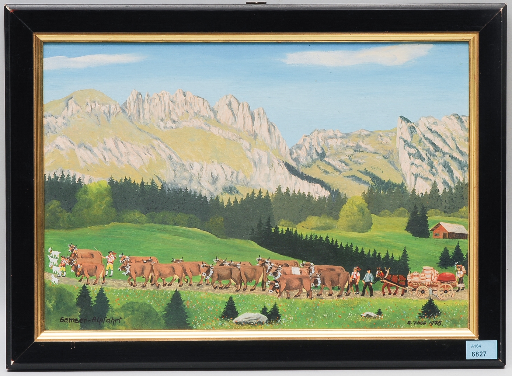 Ernst Zogg | Gamser-Alpfahrt (1975) | MutualArt