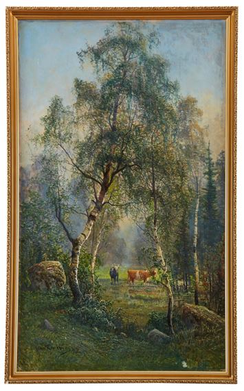 Johan Kindborg | Kor i sommargrönska (1990) | MutualArt