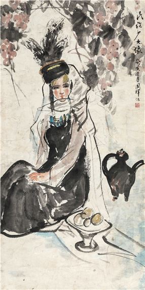Liu Guohui | Ethnic Girl Statue (1983) | MutualArt