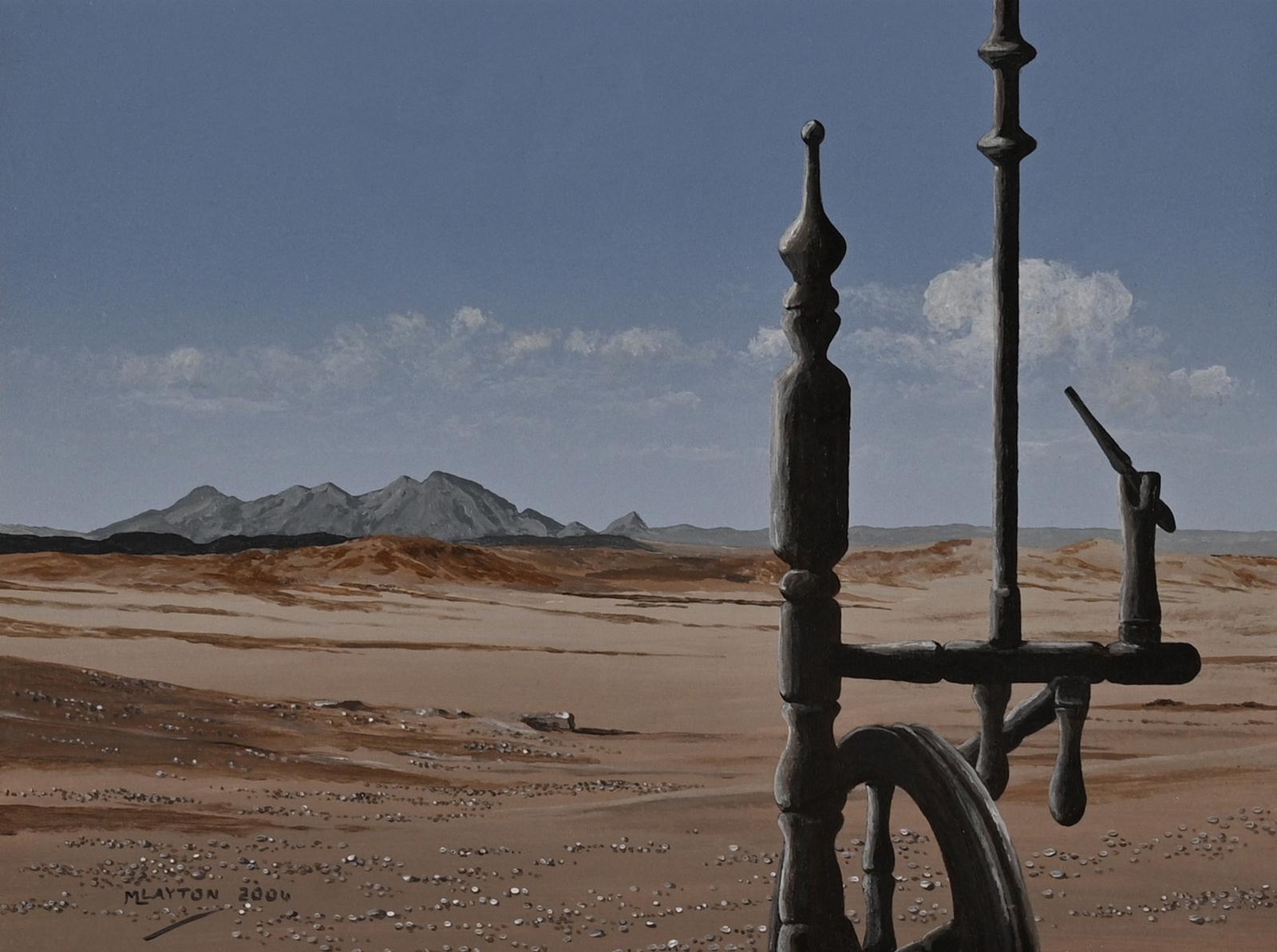 Martin Layton | Desert with Wooden Spindle (2004) | MutualArt