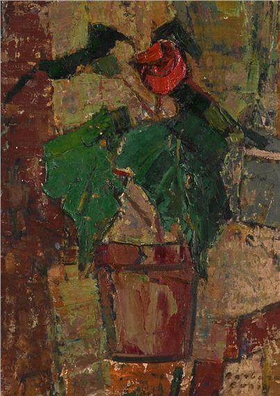 Barbara Grace Burry | Still Life with Red Lily | MutualArt