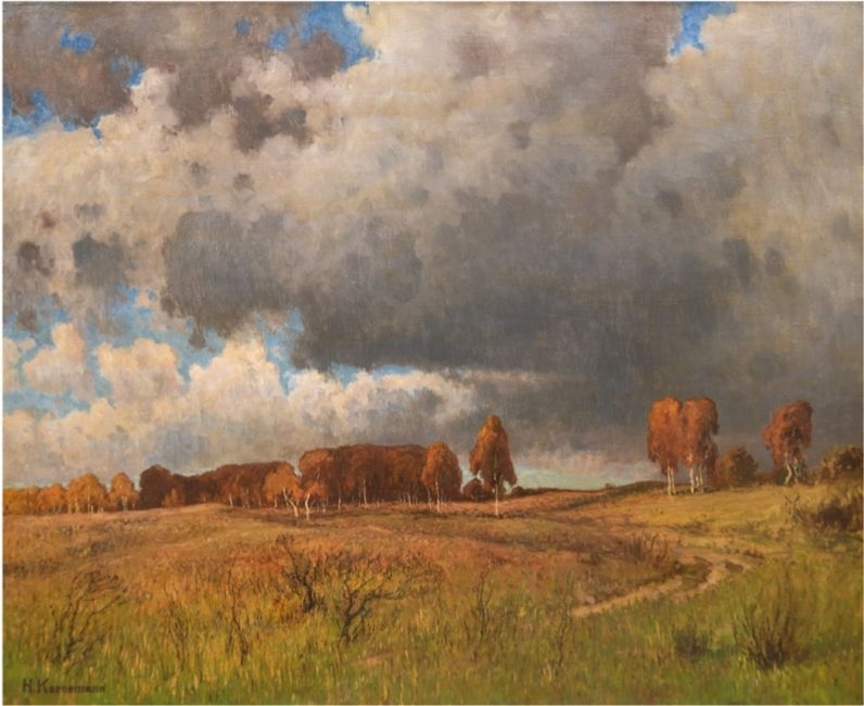 Hermann Koenemann | Herbstlandschaft mit Birken | MutualArt