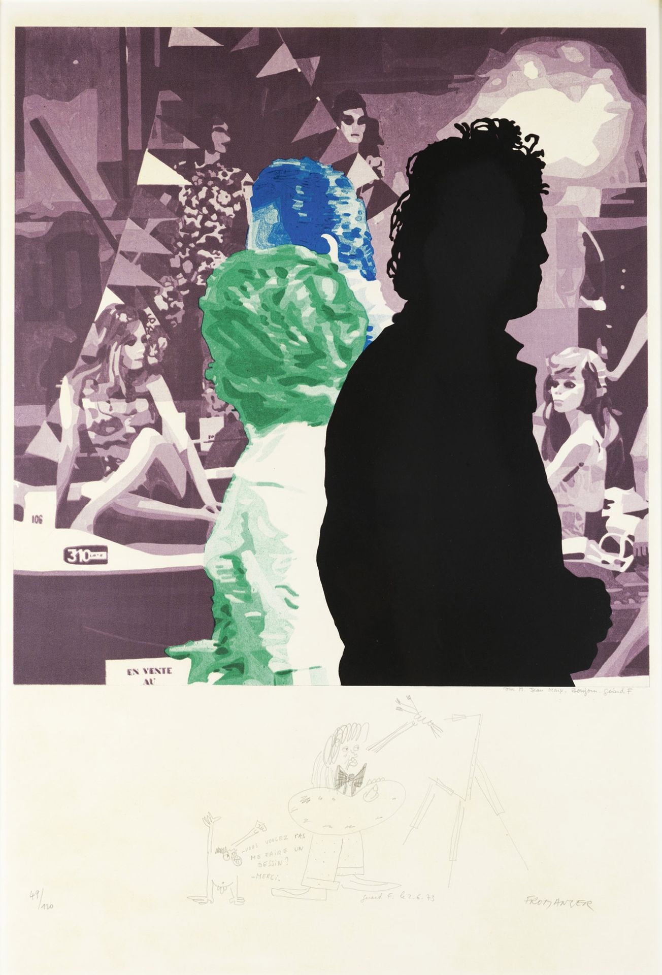 Gérard Fromanger | LE PEINTRE ET LE MODELE (1973) | MutualArt