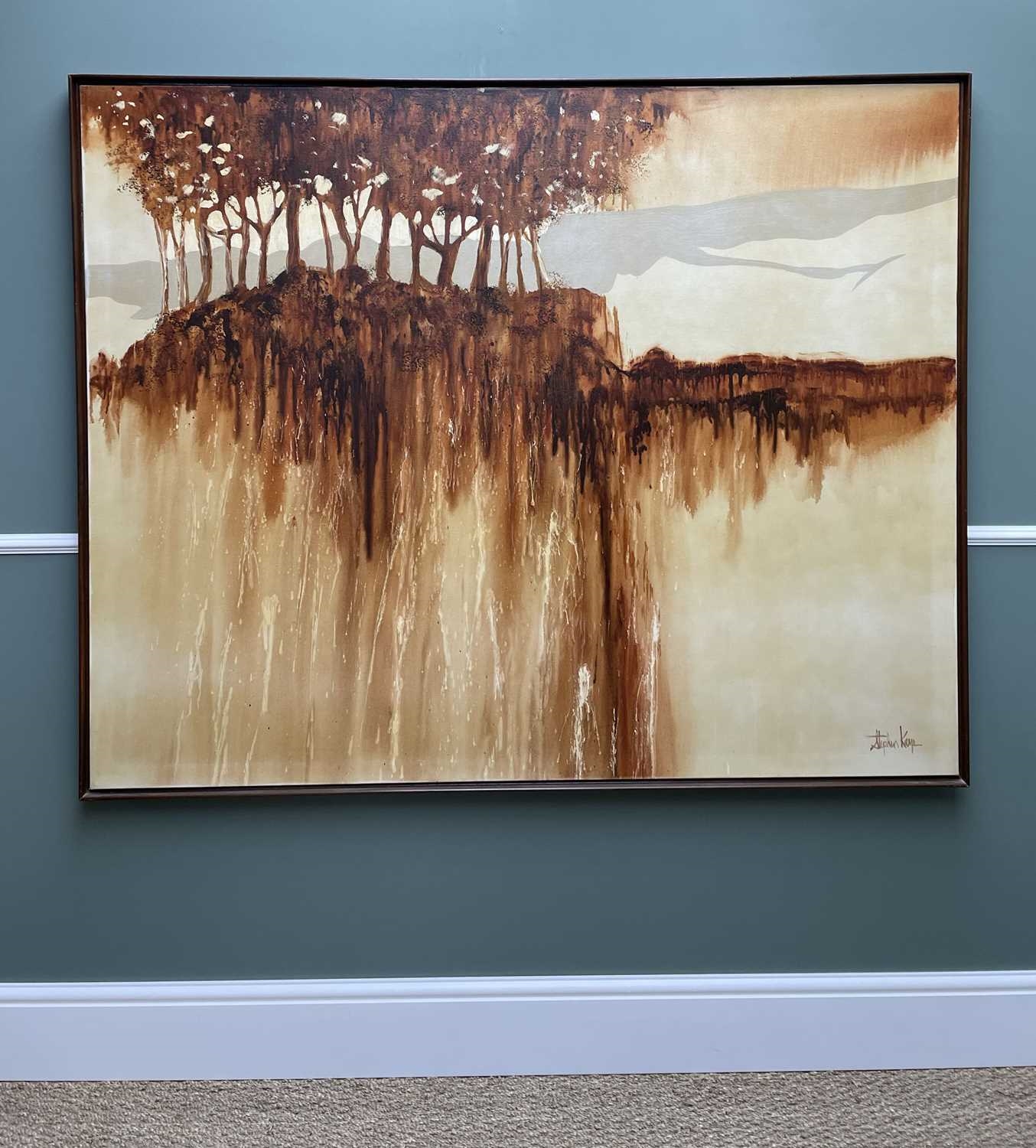 Stephen Kaye | Abstract landscape with trees | MutualArt