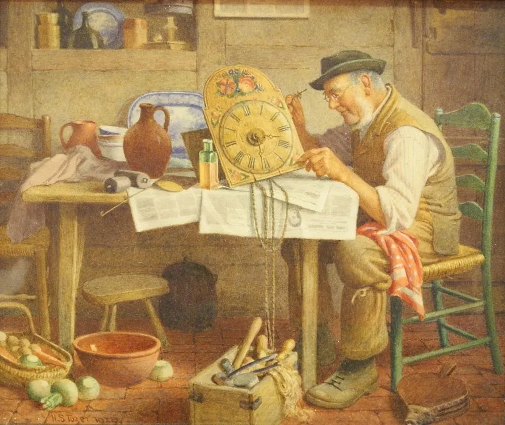 Henry Edward Spernon Tozer | The Clock Maker (1929) | MutualArt