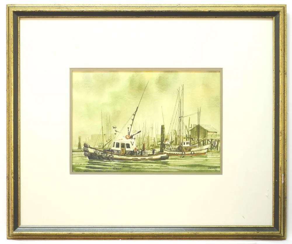 Harry Heine | Fishing Boats (1971) | MutualArt