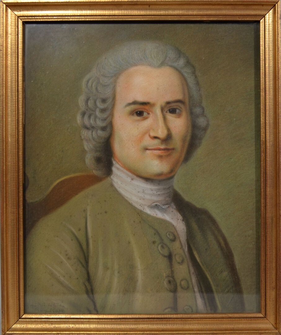 Maurice Quentin de La Tour | Portrait de Jean-Jacques Rousseau | MutualArt