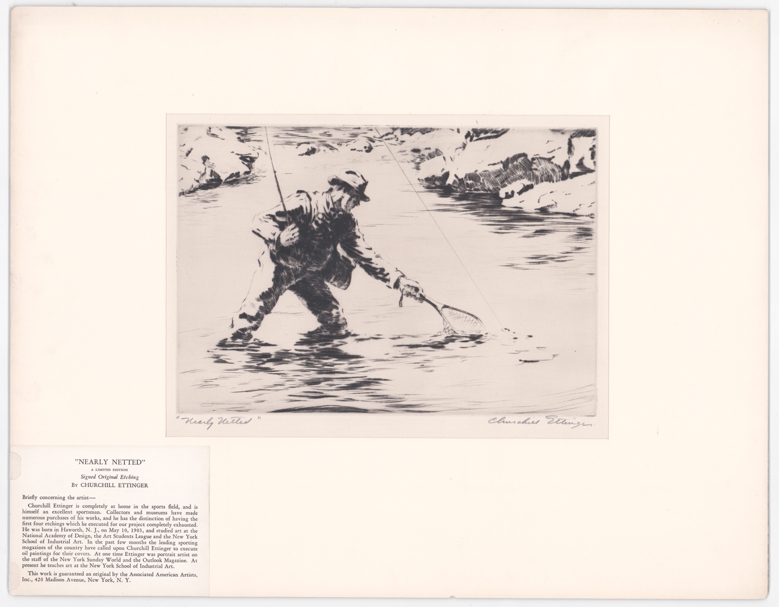 Churchill Ettinger | Nearly Netted; The Right Fly | MutualArt