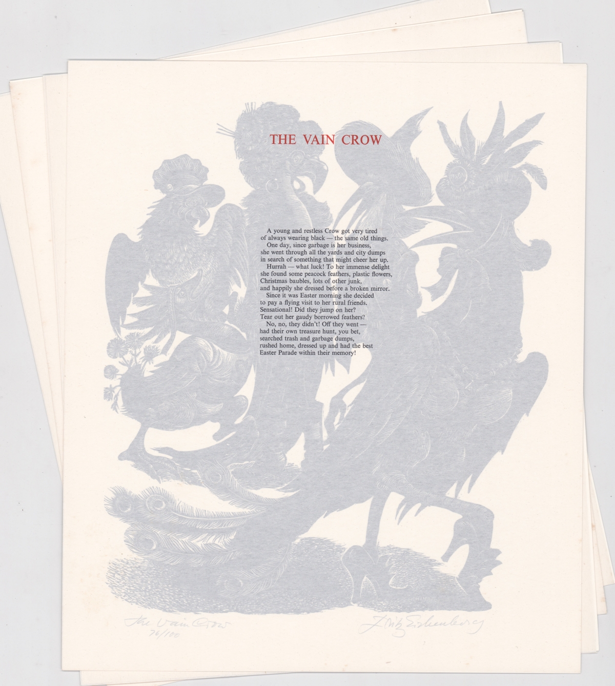 Fritz Eichenberg | The Sparrow and the Parrot, The New Adam, Bullfrog ...