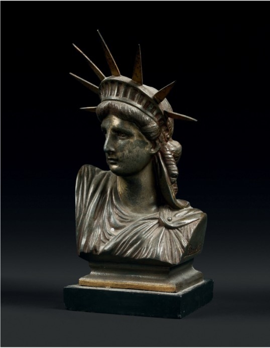 Frederic-Auguste Bartholdi | Bust of the Statue of Liberty (1876 ...