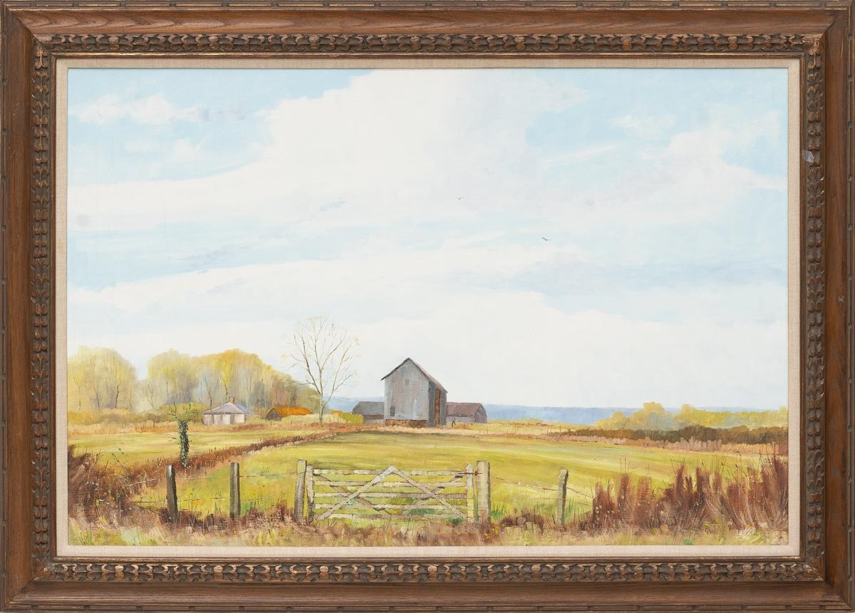 Geoffrey Wright | farm scene | MutualArt