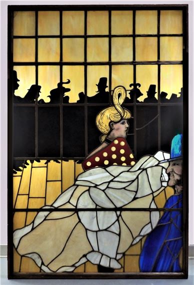Henri de Toulouse-Lautrec | Toulouse Lautrec Style Stained Glass Window ...
