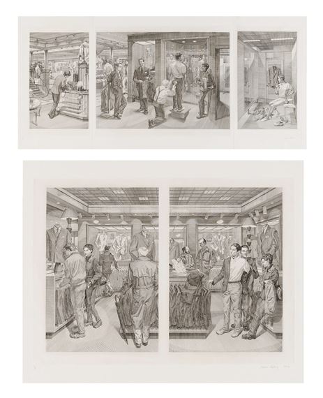 Andrew Raftery | SUIT SHOPPING: AN ENGRAVED NARRATIVE (2002) | MutualArt