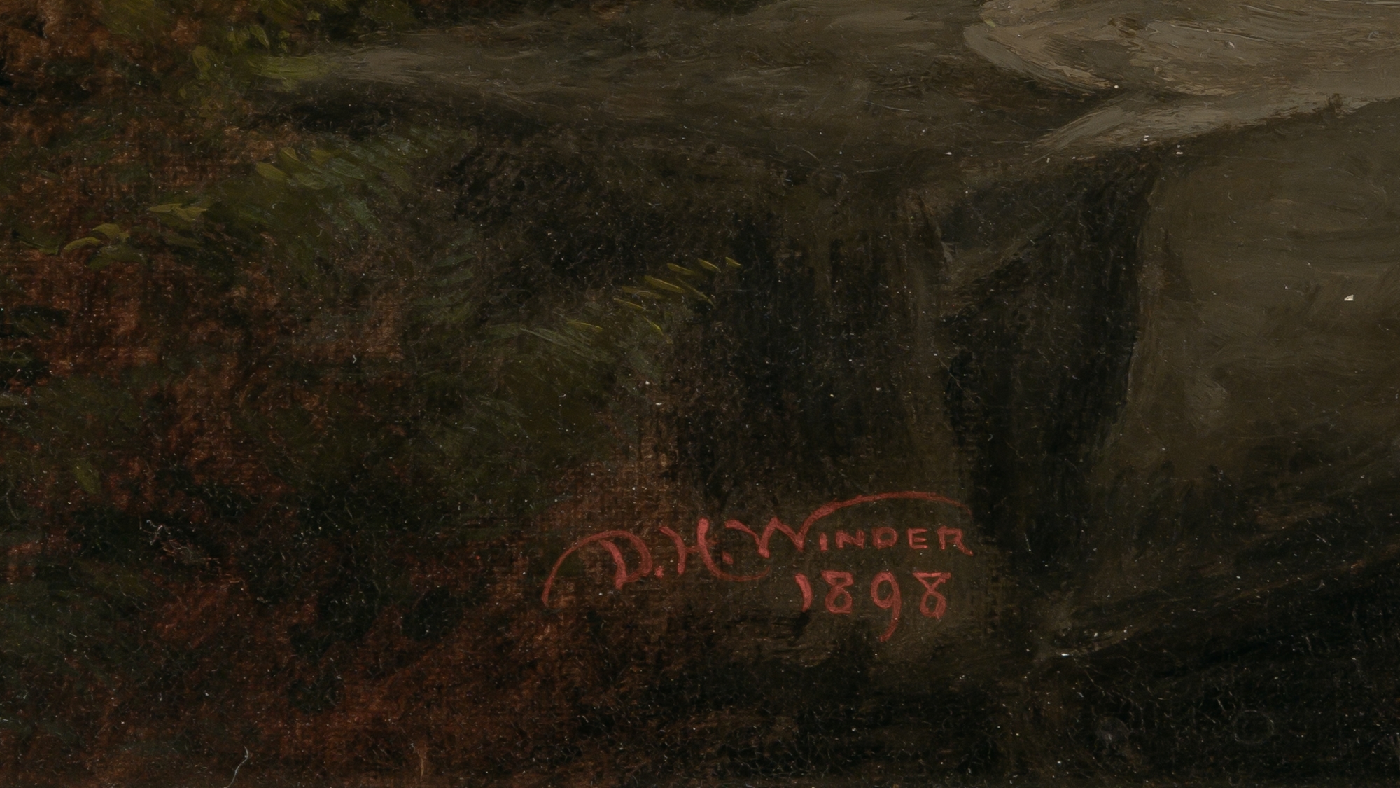 Daniel H. Winder | Waterfall (1898) | MutualArt