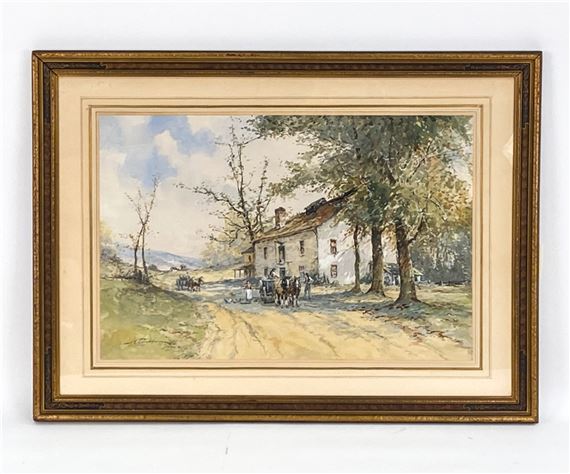 Joseph Conover Claghorn | The Old Farm House | MutualArt