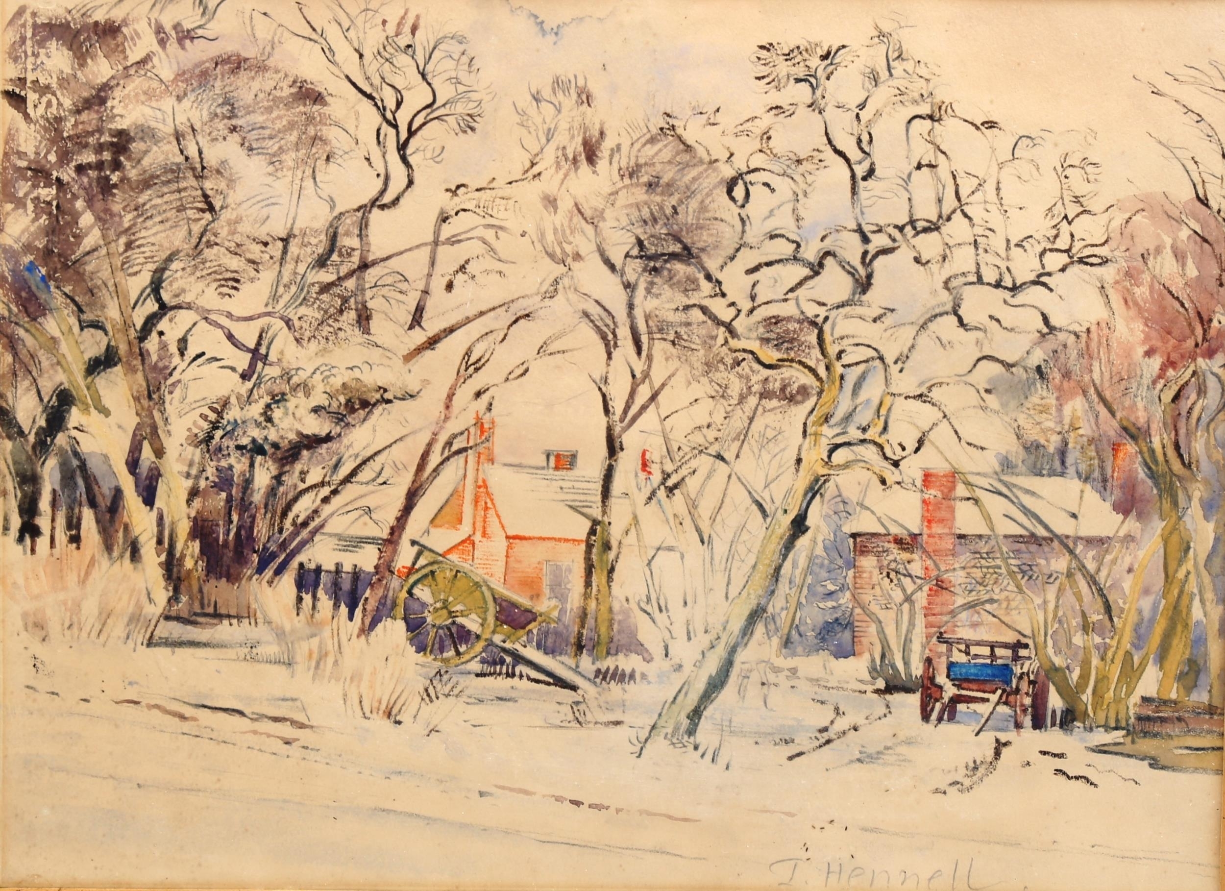Thomas Hennell | farmyard | MutualArt