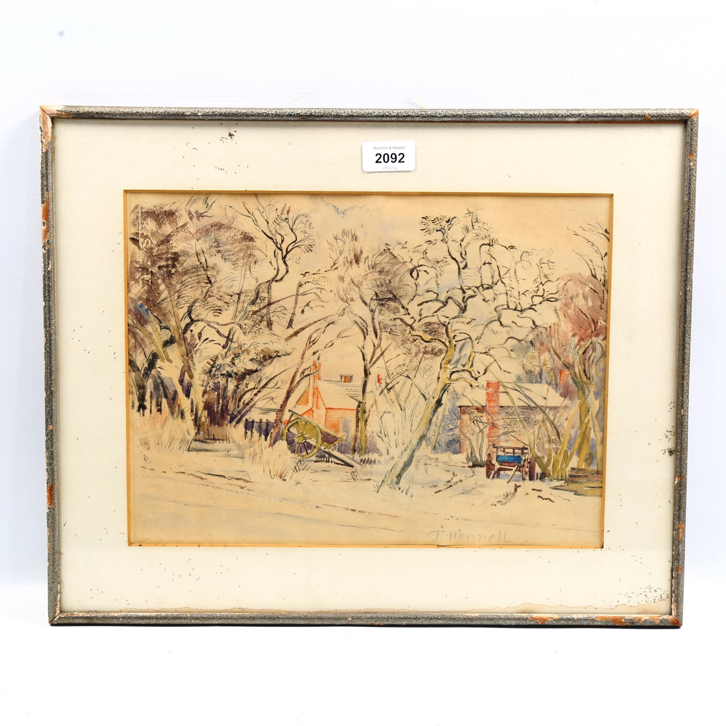 Thomas Hennell | farmyard | MutualArt
