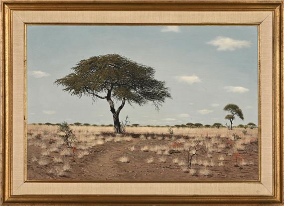 Gert Pietersen | Tree in a Bushveld Landscape (1976) | MutualArt
