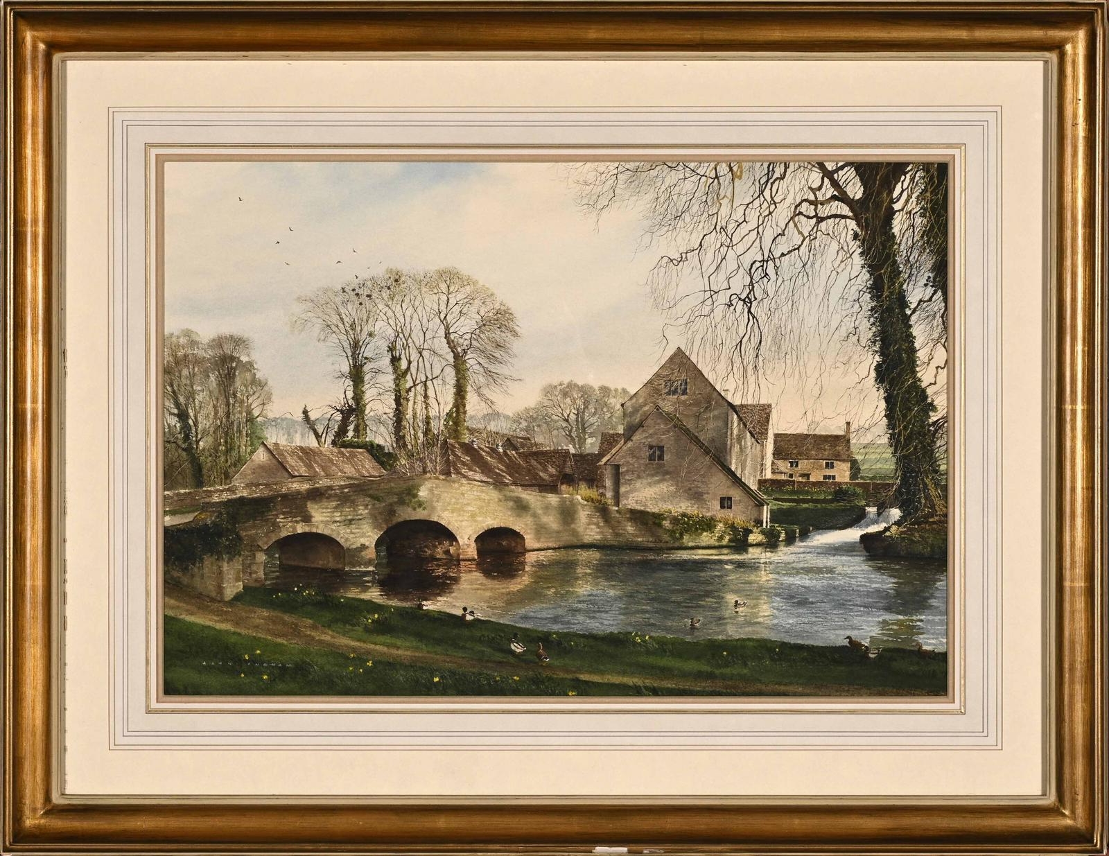 Alan Ingham | Bridge Over a River in England | MutualArt