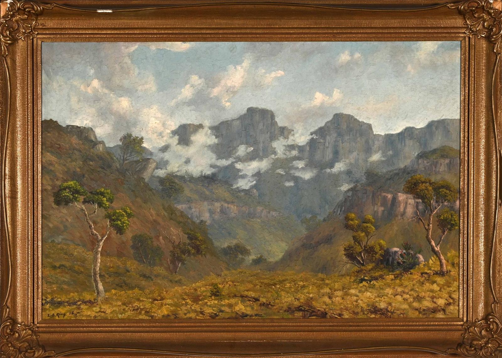 Ernest King | Looking Towards Distant Mountains (1956) | MutualArt