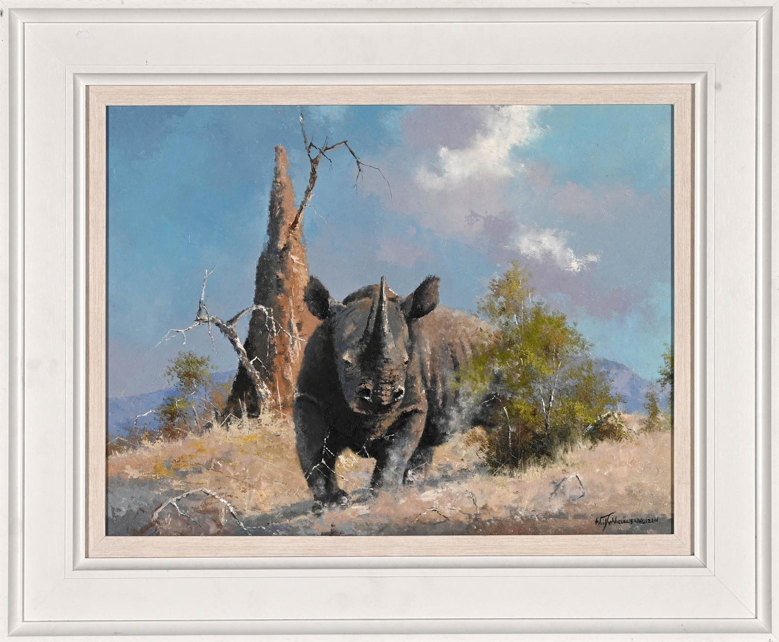 Neil Janse van Niewenhuizen | Rhino with Antheap | MutualArt