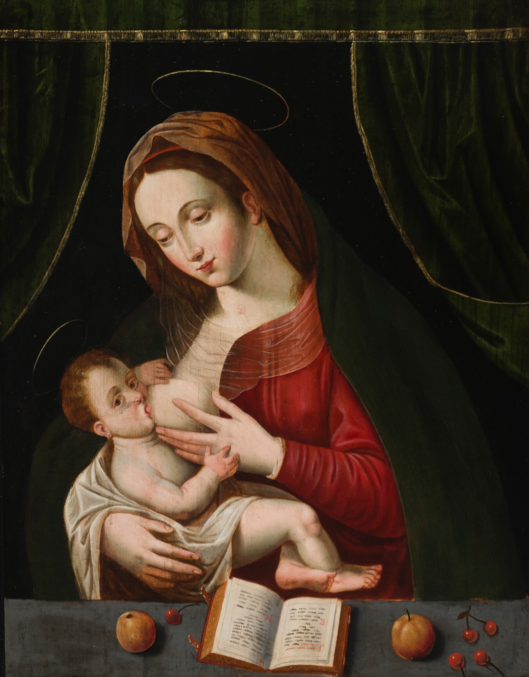 Hispano-Flemish School, 16th Century | Virgen de la leche | MutualArt