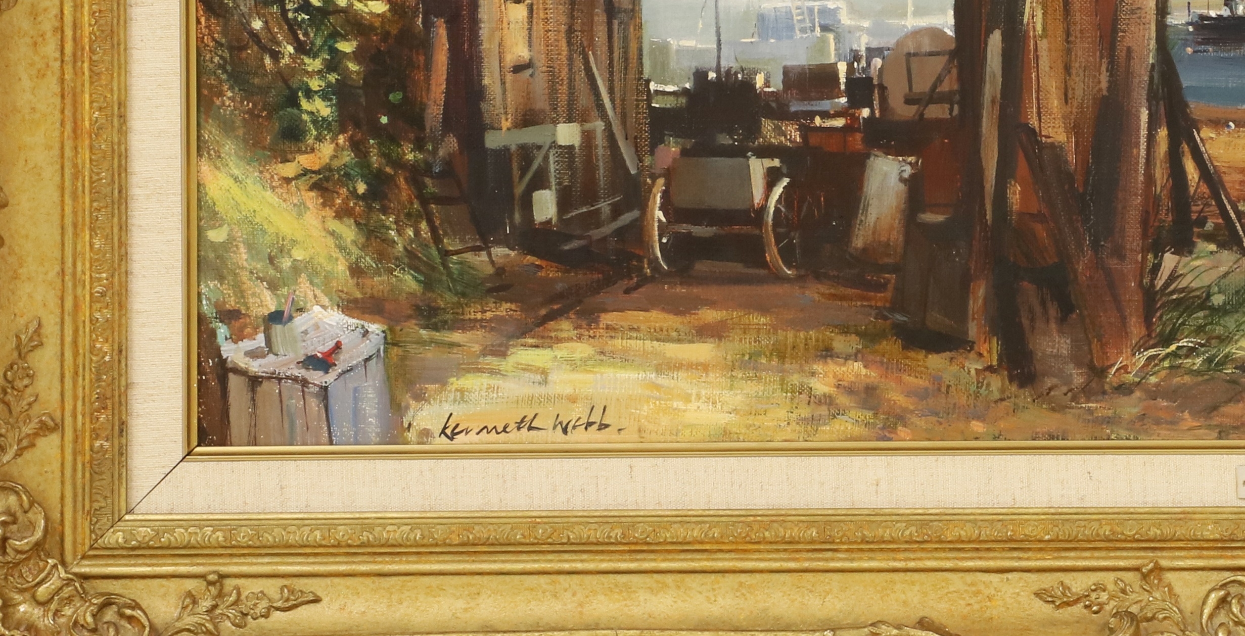 Kenneth Webb | A harbour scene | MutualArt