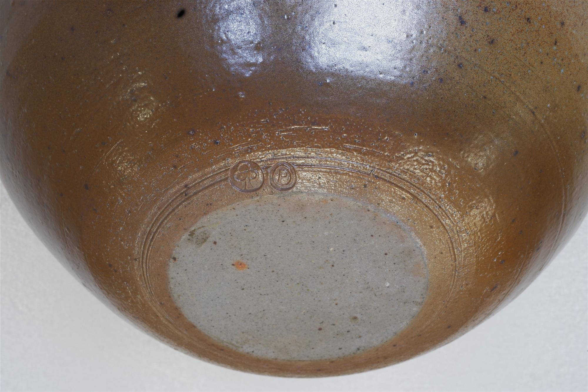 John Edye | Ash glaze interior with wave like patterns. | MutualArt