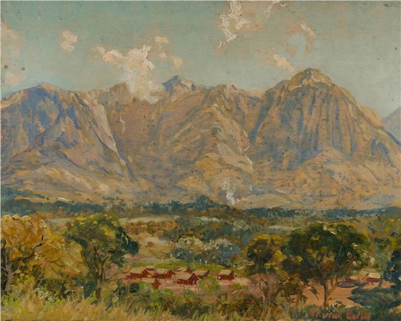 Harry Marriott Burton | Settlement in a Valley | MutualArt