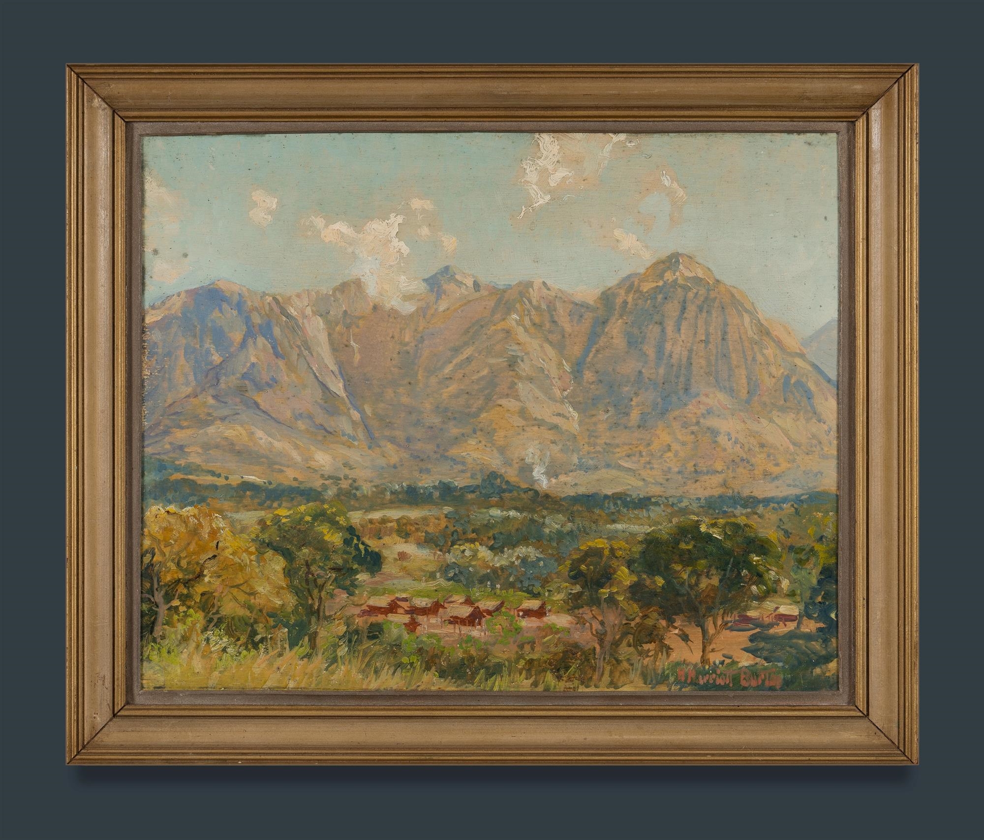 Harry Marriott Burton | Settlement in a Valley | MutualArt