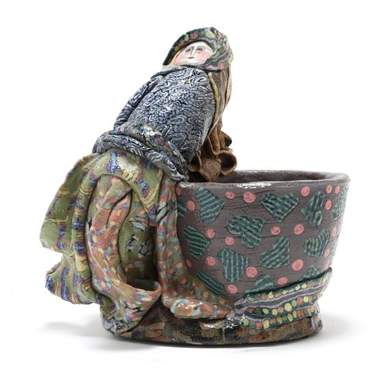 Jane Peiser | Figural Ceramic Planter | MutualArt