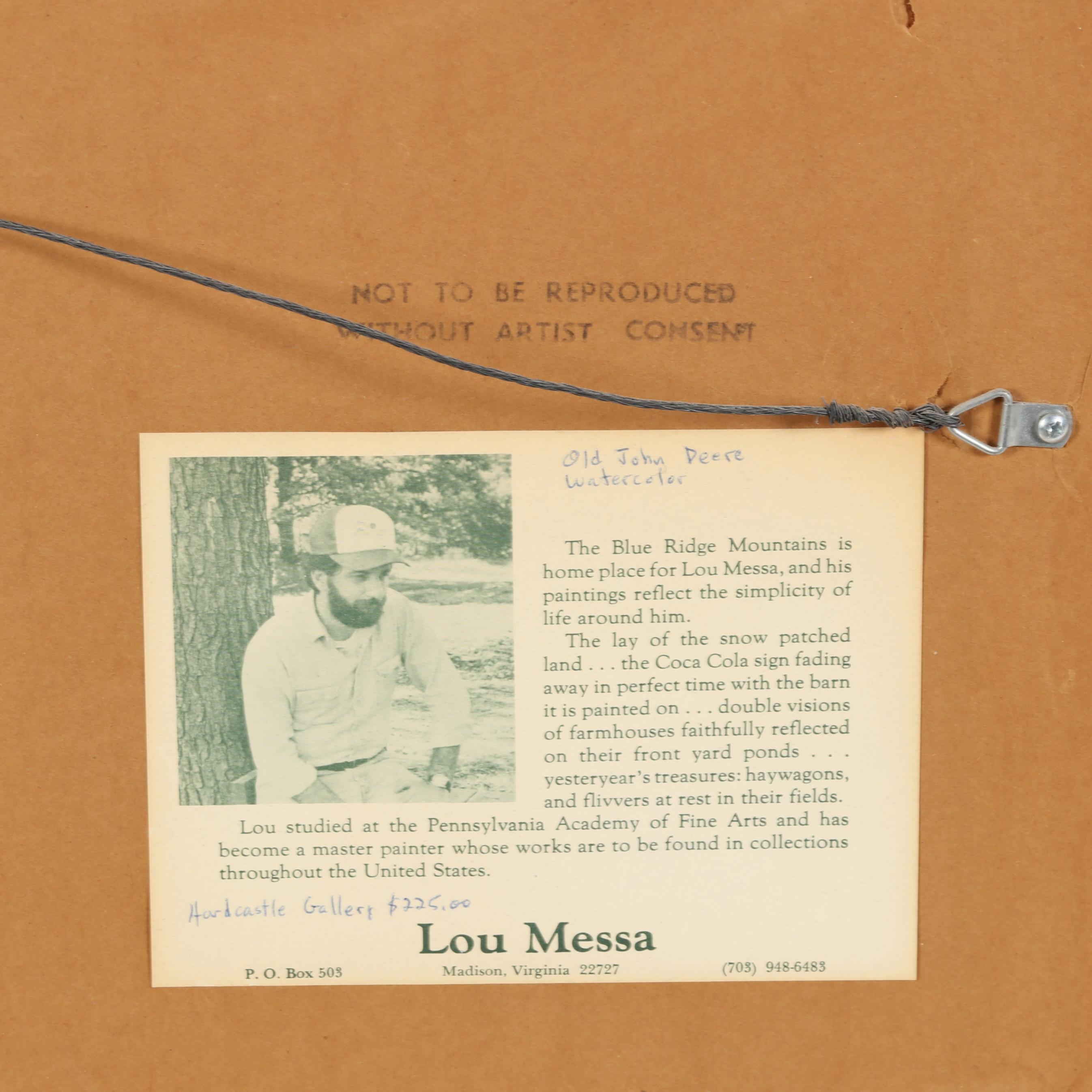 Lou Messa | Two Original Blue Ridge Mountain Landscapes | MutualArt