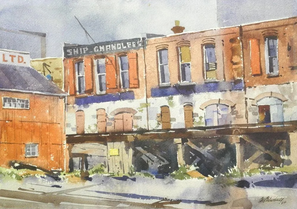 Allan Edwards | Victoria Harbour Scene (1964) | MutualArt