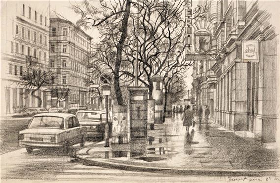 István Mácsai | Street in Budapest (1982) | MutualArt
