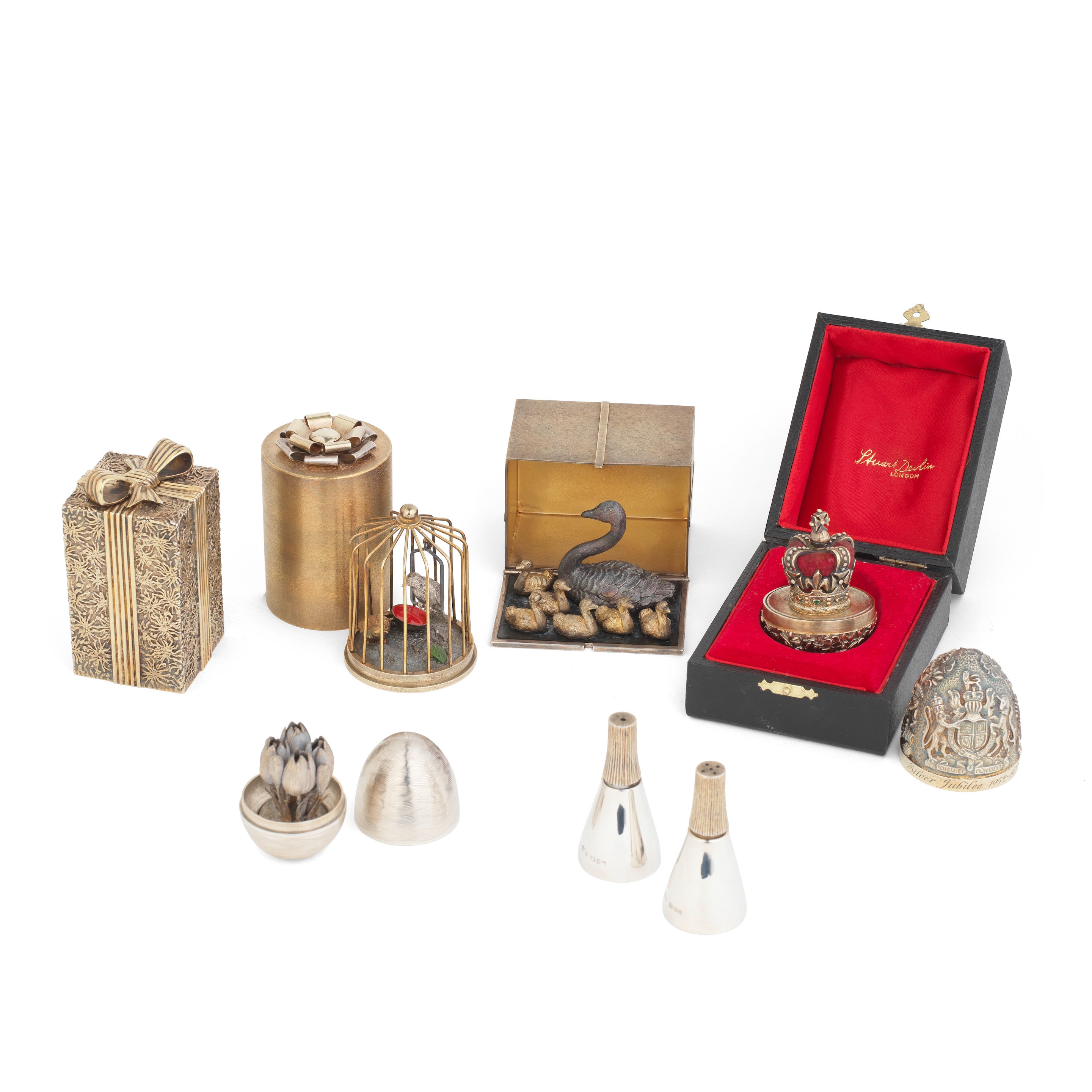 Stuart Devlin | a cased silver-gilt surprise egg (1977) | MutualArt