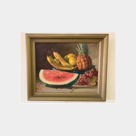 John Peter Heiden | FRUIT AND BLUE BOWL | MutualArt