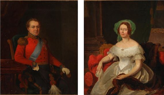 Emil Bærentzen | A pair of portraits of Chr | MutualArt