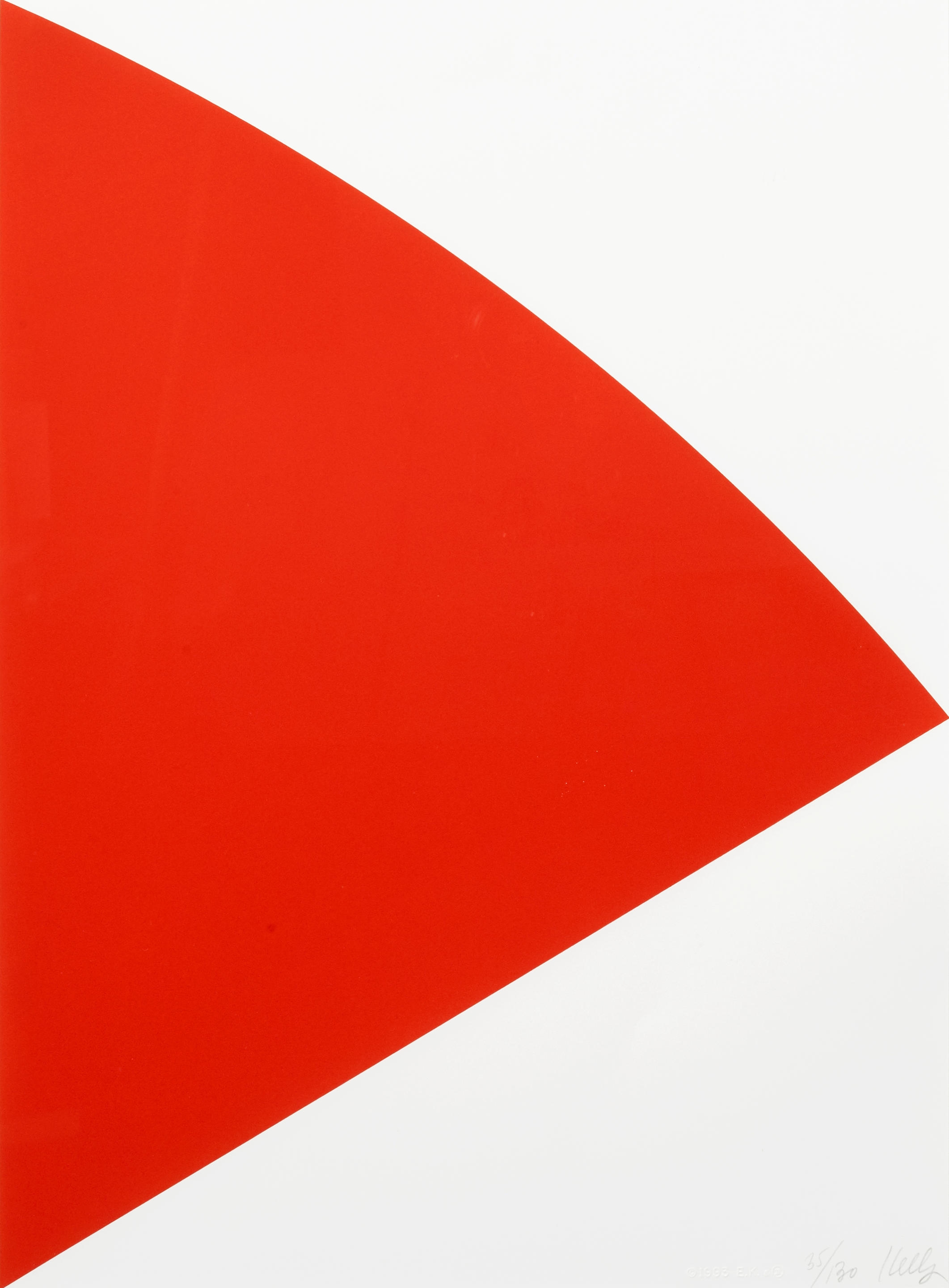 Ellsworth Kelly | Untitled (Green Curve, Philadelphia) (1993) | MutualArt