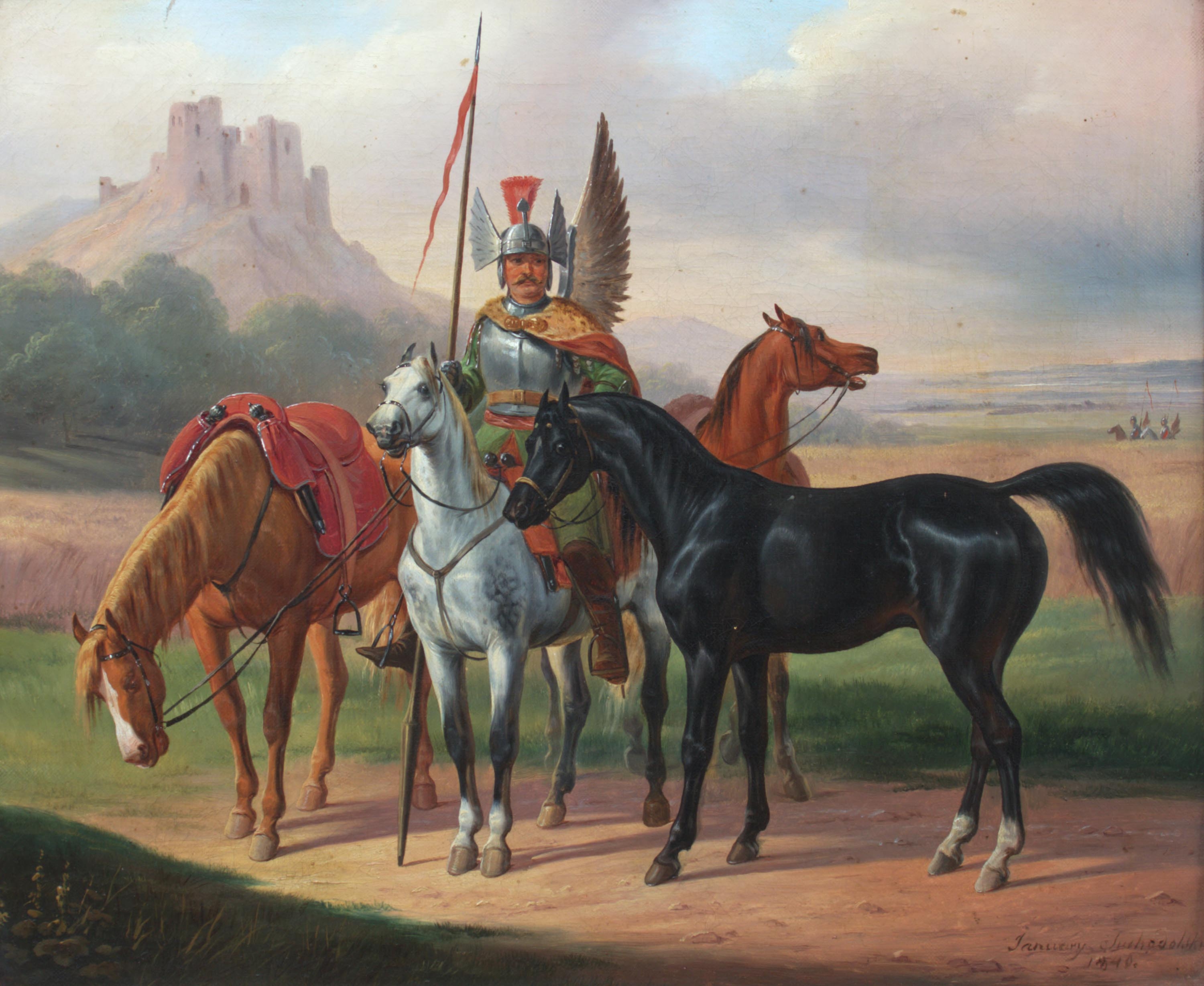 January Suchodolski | Husarz pod Chocimiem (1840) | MutualArt