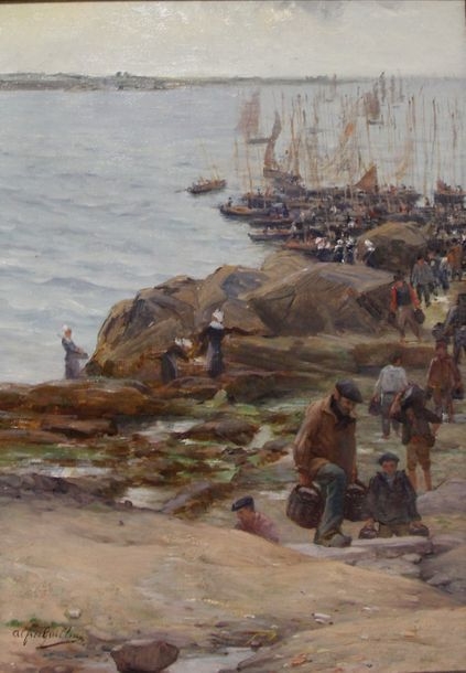 Alfred Guillou | Le retour de la pêche | MutualArt