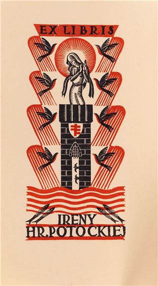 Stanisław Ostoja-Chrostowski | Bookplate of Countess Irena Potocka ...