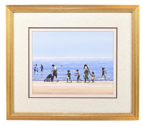 Robert Littleford | figures in a beach scene (1996) | MutualArt
