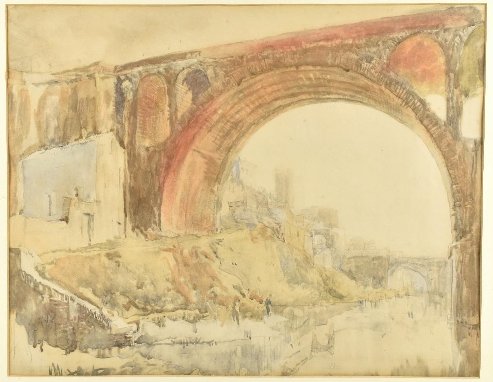 Frank William Brangwyn | 'The New Bridge at Albi (1911) | MutualArt