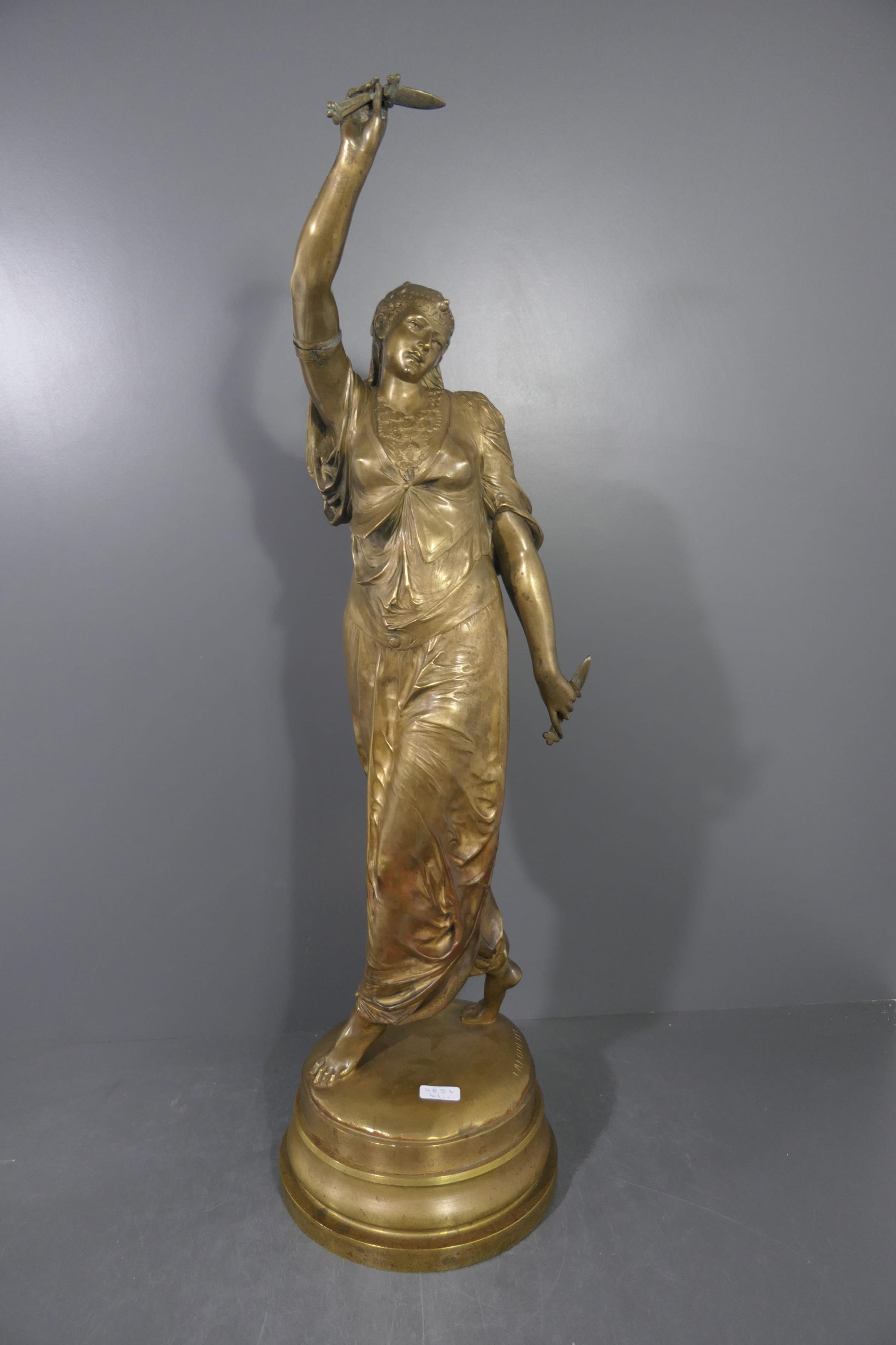 Auguste Louis Lalouette | Jeune danseuse aux couteaux | MutualArt