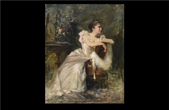 Louis Appian | Portrait d'une élégante | MutualArt